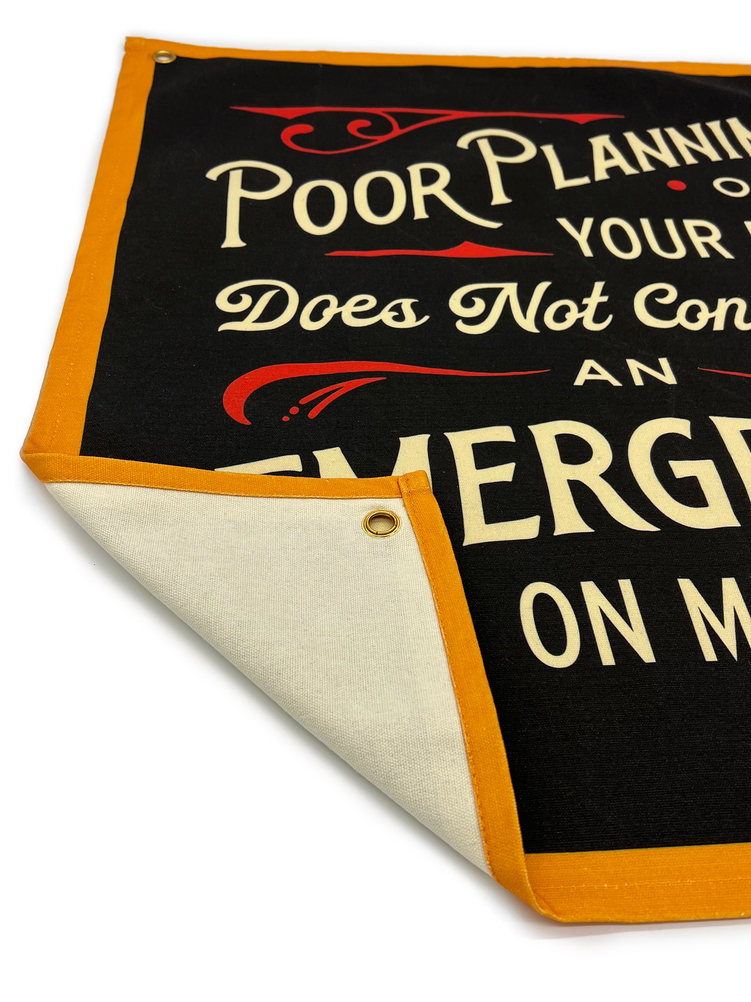 Poor Planning Banner – Yellow Beak Press