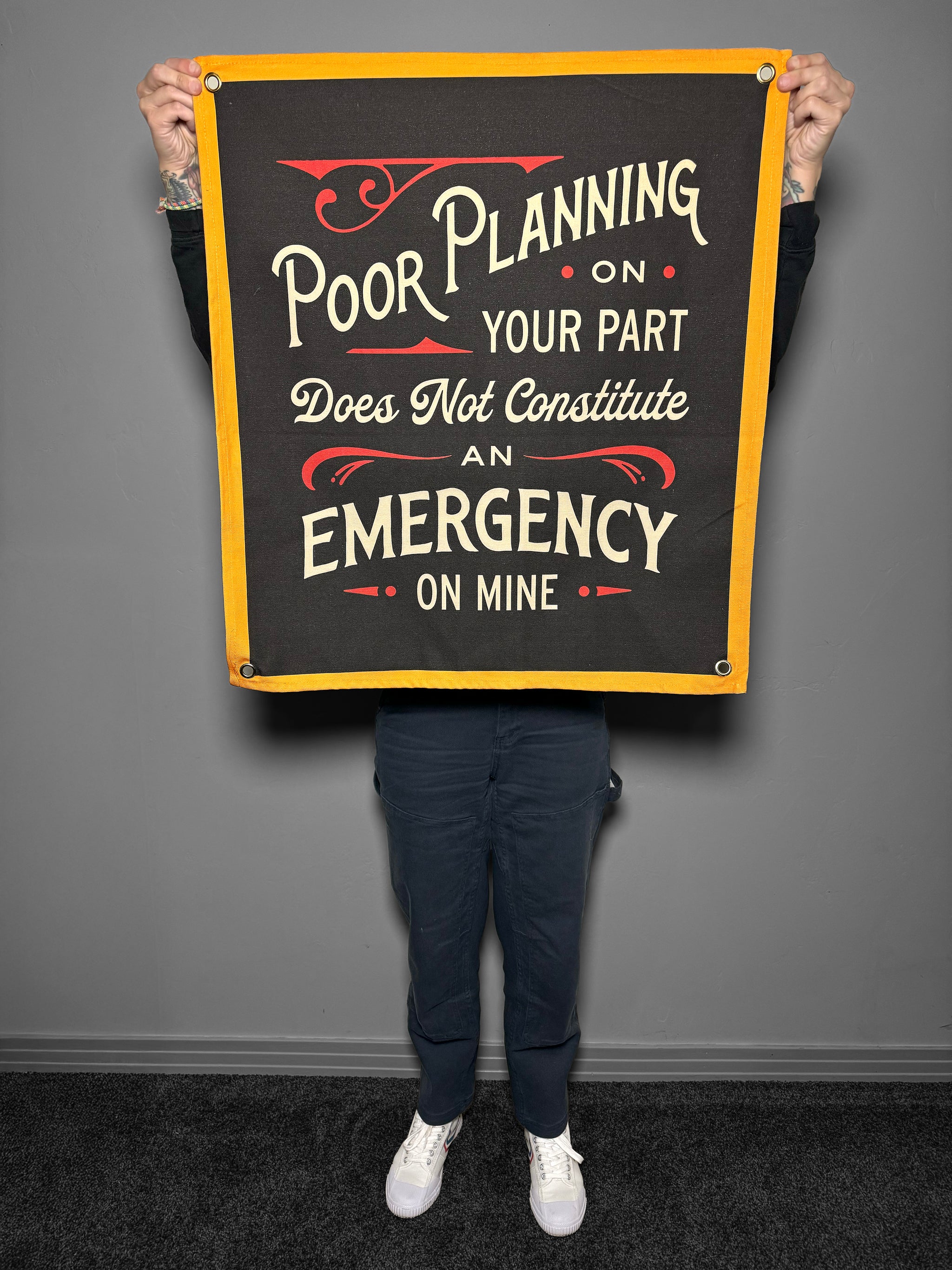 Poor Planning Banner – Yellow Beak Press