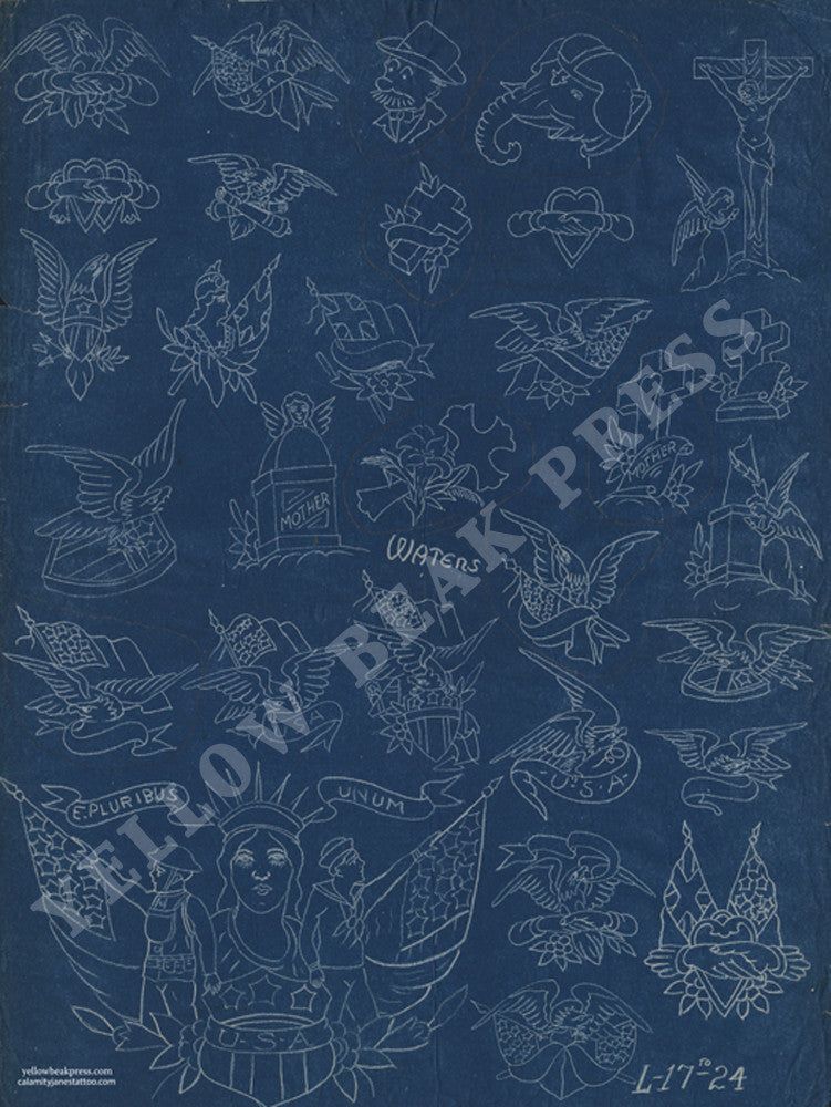 Percy Waters Blueprint Poster - Print #6 – Yellow Beak Press