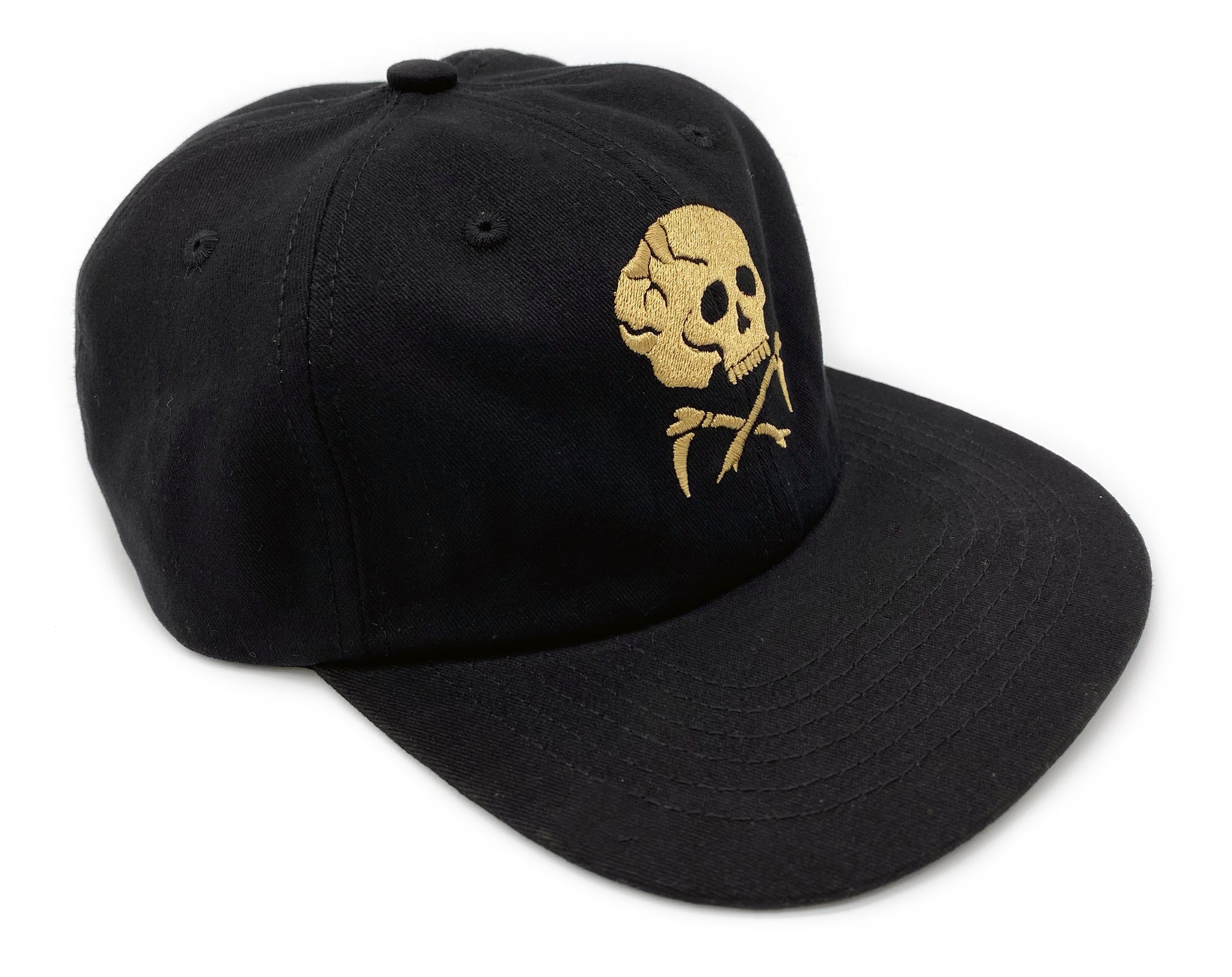 Embroidered Skull And Crossbones Hat – Yellow Beak Press