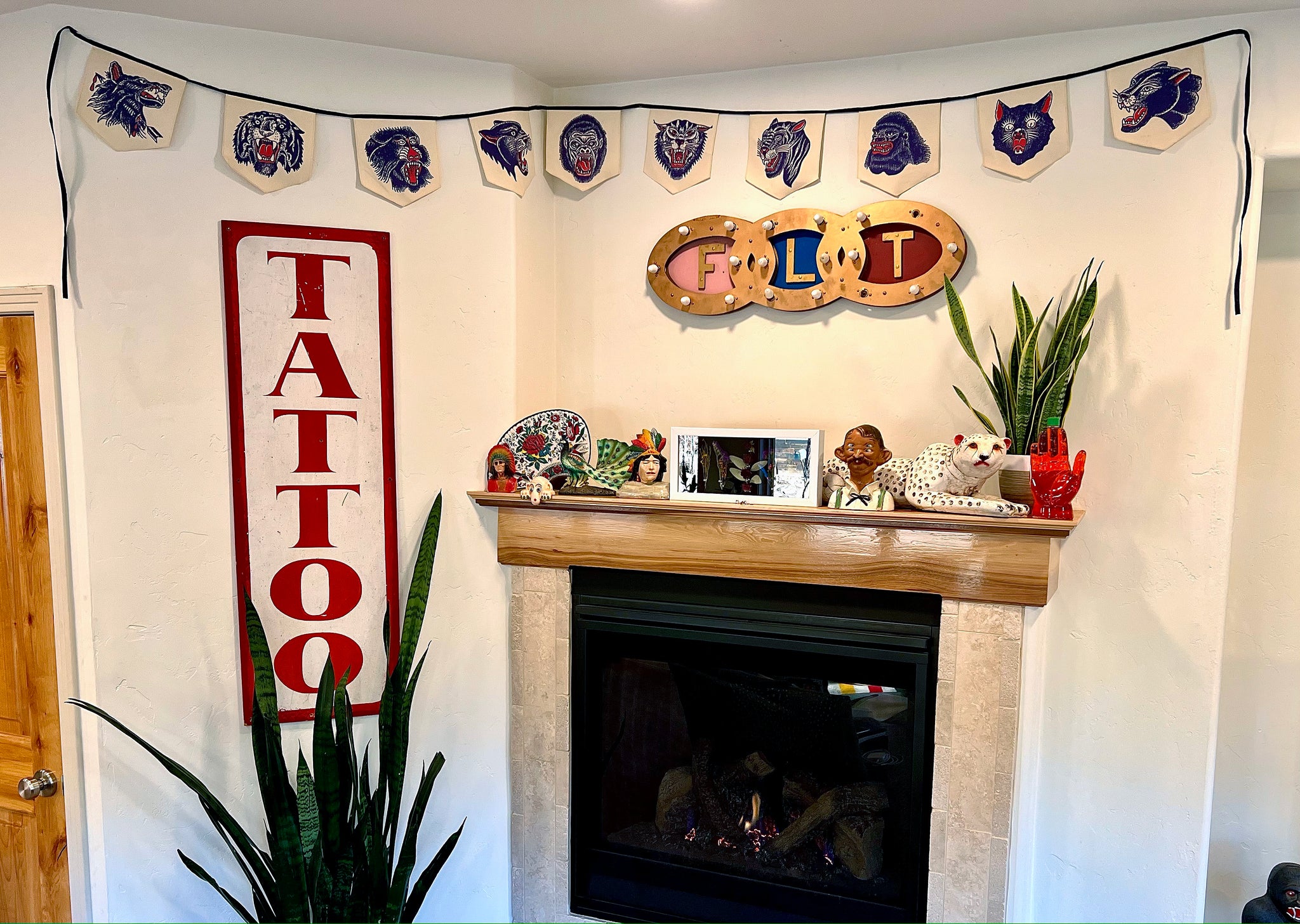 Animal Head String Flag #1 – Yellow Beak Press